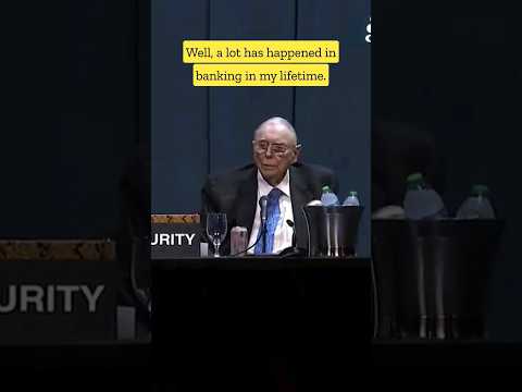 Charlie Munger Talking About His Banking Journey #charliemunger #charliemungerinterview #banking