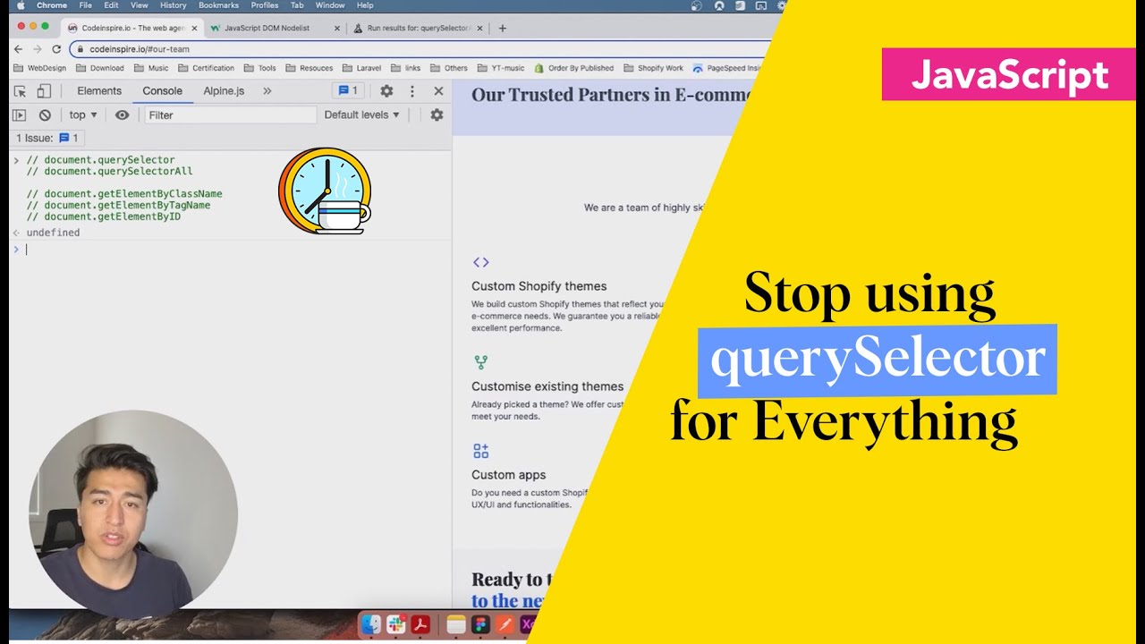 Stop using querySelector for Everything!