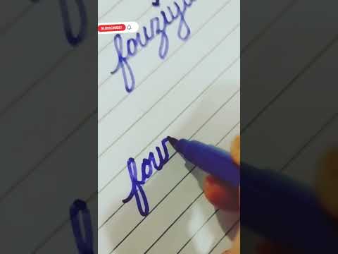 Fauziya❤️Name #calligraphy write ✍️ name