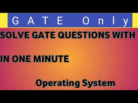 GATE question in Operating system MCQ based ,The main objective of multiprogramming is #GATE #CS