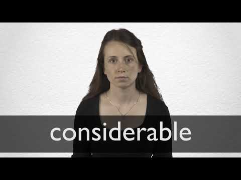 How to pronounce CONSIDERABLE in British English