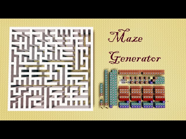 MAZE GENERATOR - works in 1.10 Minecraft Map