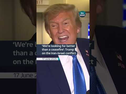 Trump says he is looking for something 'better than a ceasefire' #itvnews