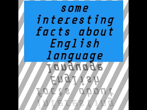 interesting facts about English language