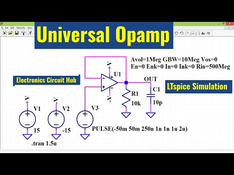 LTSpice Universal Opamp | Simulation