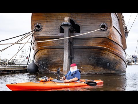 The Nao Trinidad at port in Georgetown SC Dec 2023