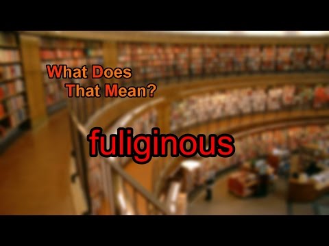 What does fuliginous mean?