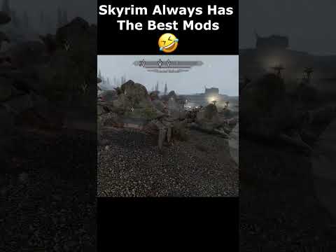Skyrim Always Has The Best Mods ???? #skyrim #skyrimanniversary #elderscrolls #shorts
