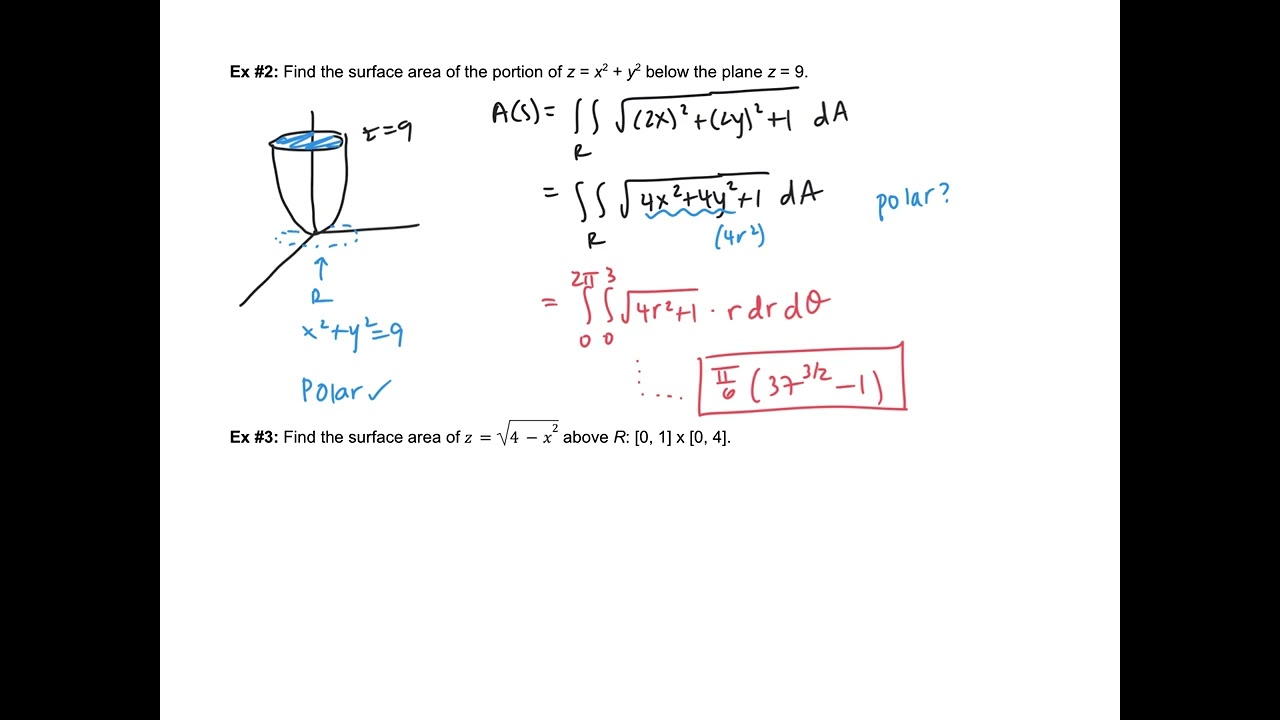 Calc 3 15.5 Notes: Surface Area