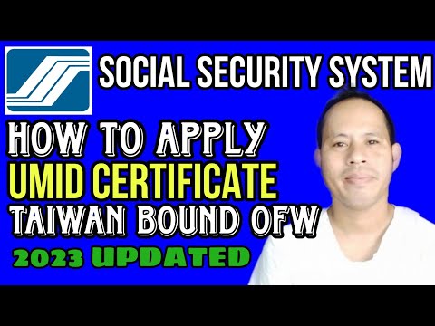 HOW TO GET/APPLY UMID CERTIFICATE FOR TAIWAN BOUND OFW 2023