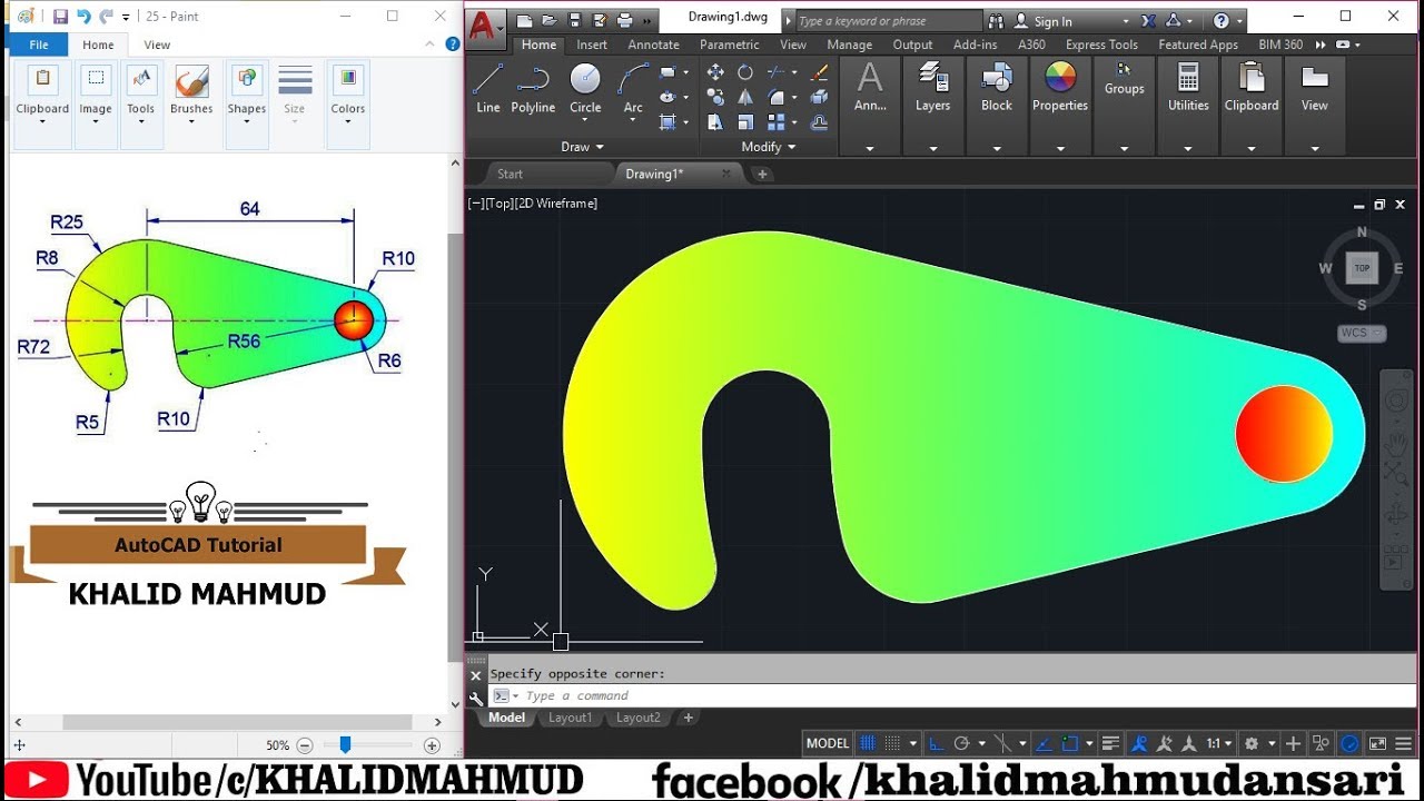 AutoCAD 2D Training Exercises for Beginners   14