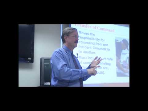 Disasters and Town Management Training Series Basic ICS & EOC Part I