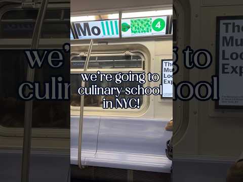 Next stop: culinary school at the Institute of Culinary Education!🚈🍳  #culinaryschool #nyc