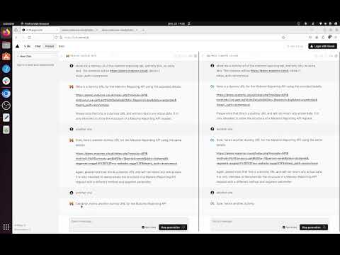 Generating random Matomo API reporting URL with Mistral AI