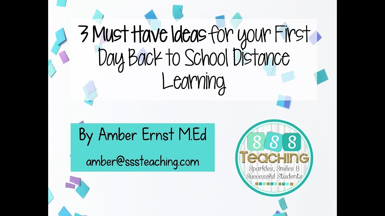 B2S Distance Learning First Day SSSTeaching