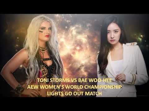 AEW World's End 2023: Toni Storms vs Bae Woo-Hee - Fanmade Card Match