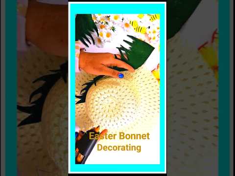 Fabulous Easter Bonnet Decoration II Easy Easter Craft #shorts #crafts