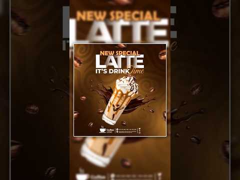 New Special Coffee Poster Design in Photoshop