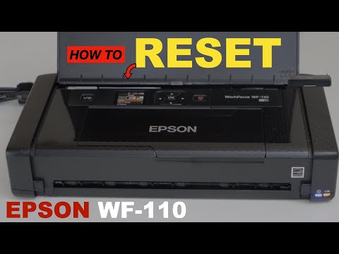 Epson WorkForce WF-110 Printer Reset To Factory Setting.