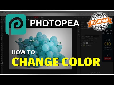 Photopea How To Change Color Tutorial