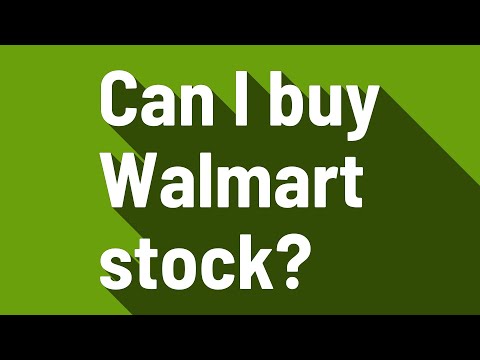 Can I buy Walmart stock?