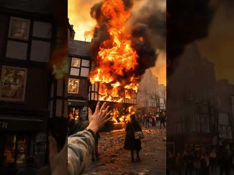 POV: you wake up in the Great Fire of London in 1666 A.D. π₯π° #ai #history #pov #foryoupage #fyp