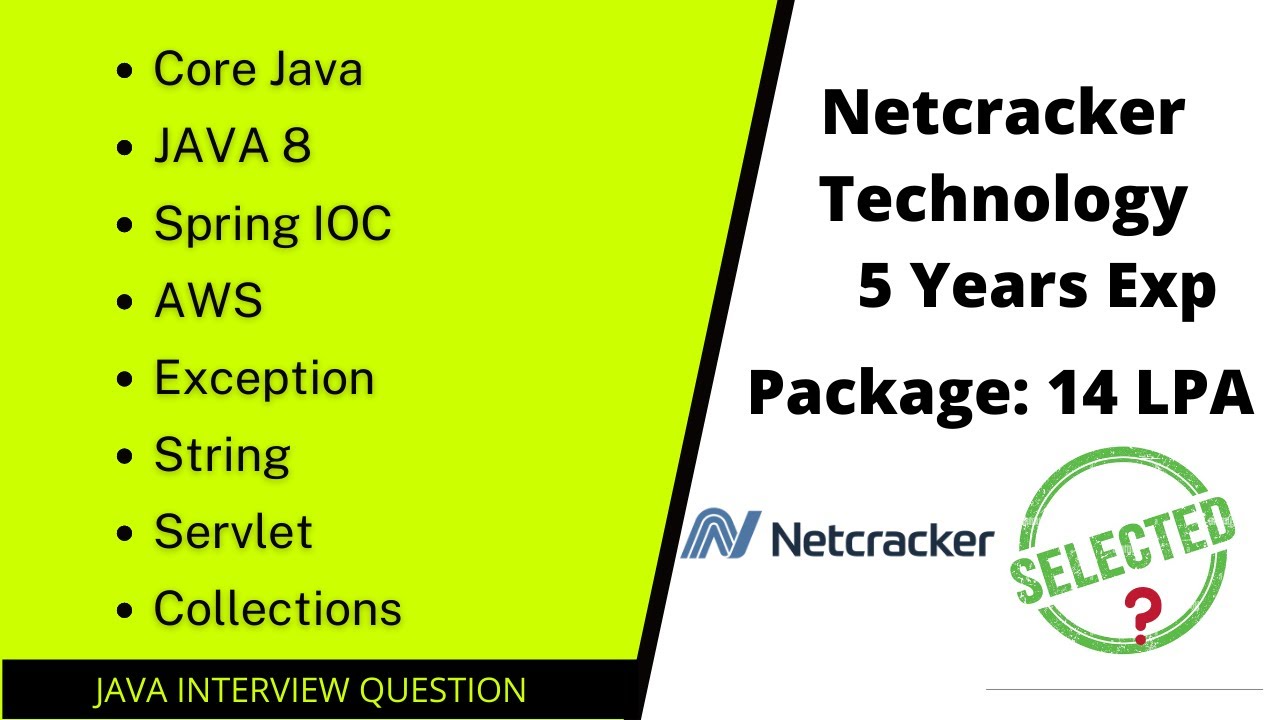 Netcracker Technology | technical round | java interview questions