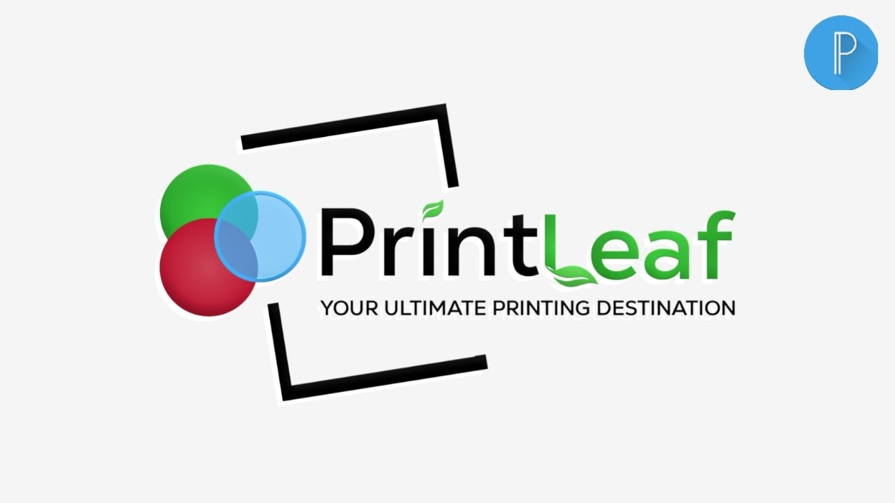How To Design A Printing Shop Logo in Smartphone I Pixellab tutorial