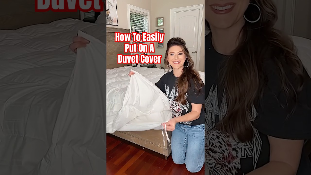 How To Put On A Duvet Cover - Hack #SummerOnShorts #HomeHacks