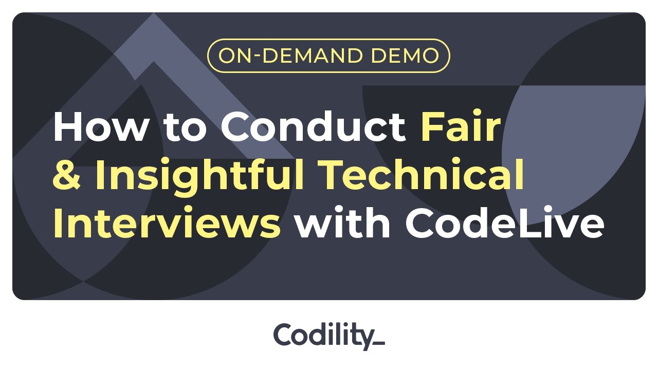 How to Conduct Fair & Insightful Technical Interviews with CodeLive