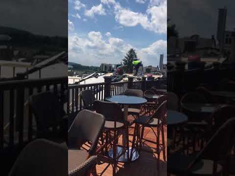 Rooftop dining at the Great American Pub in Conshohocken