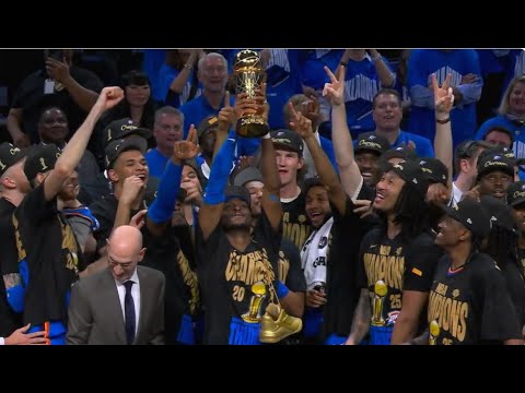 2025 NBA Finals FULL Trophy Presentation