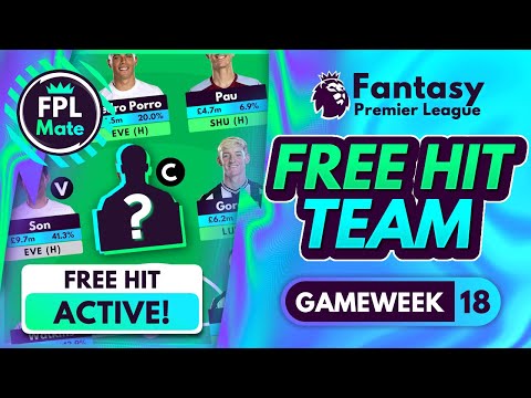 FPL GW18 MY FREE HIT TEAM! | Free Hit Template for Blank GW 18 Fantasy Premier League 2023-24