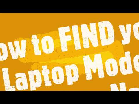 How to Find your Laptop Model Number/Name | Windows 10