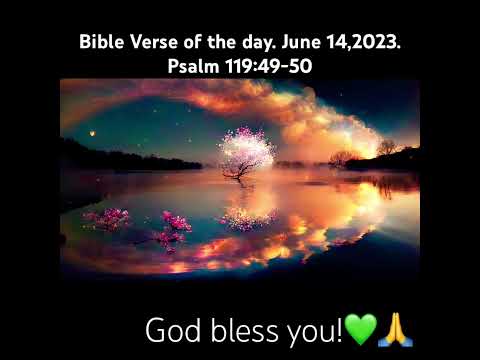 Bible Verse of the day. June 14,2023. #shorts #psalms 119:49-50