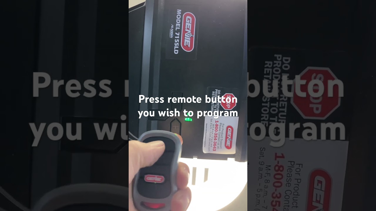Easy Genie Garage Door Remote Programming