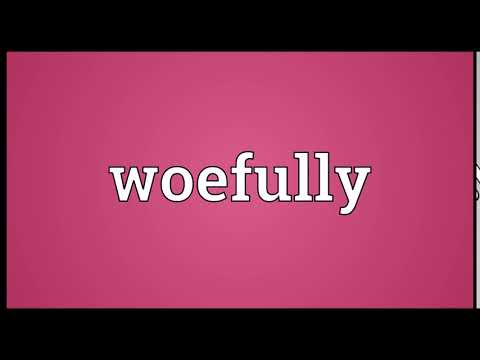 Woefully Meaning | Wordogram