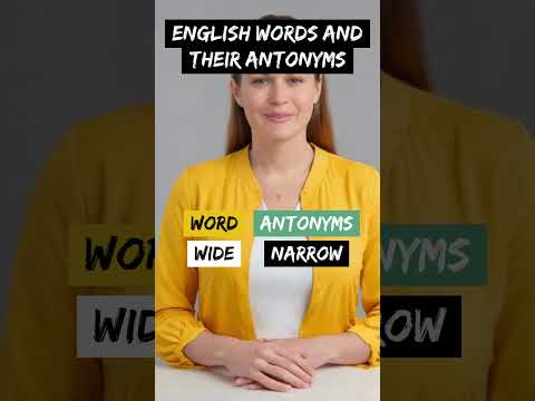 Master English Vocabulary: Fast vs. Slow, Wide vs. Narrow, and More!