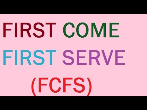 FCFS (First Come First Serve) scheduling explained step by step !!!