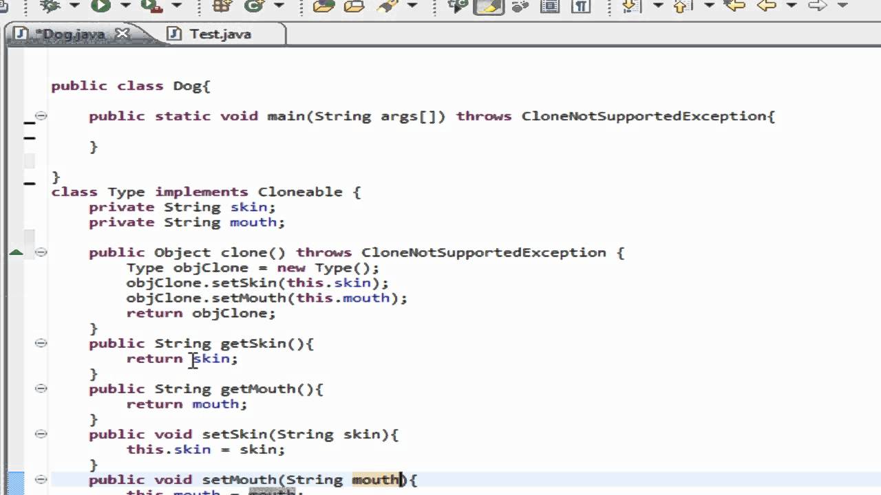 Java jdk 7 tutorial 19 clone method