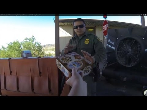 US Border Patrol Checkpoint - King Cone Special Delivery from Miller's Towing, Yuma, Arizona