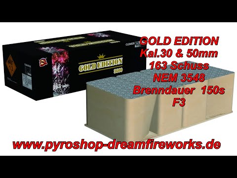 GOLD EDITION 3600 CLE4525 SRpyro batch 2020 Feuerwerk Dreamfireworks www.pyroshop-dreamfireworks.de