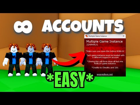 *EASY* How To Use MULTIPLE ACCOUNTS at The SAME TIME | Roblox