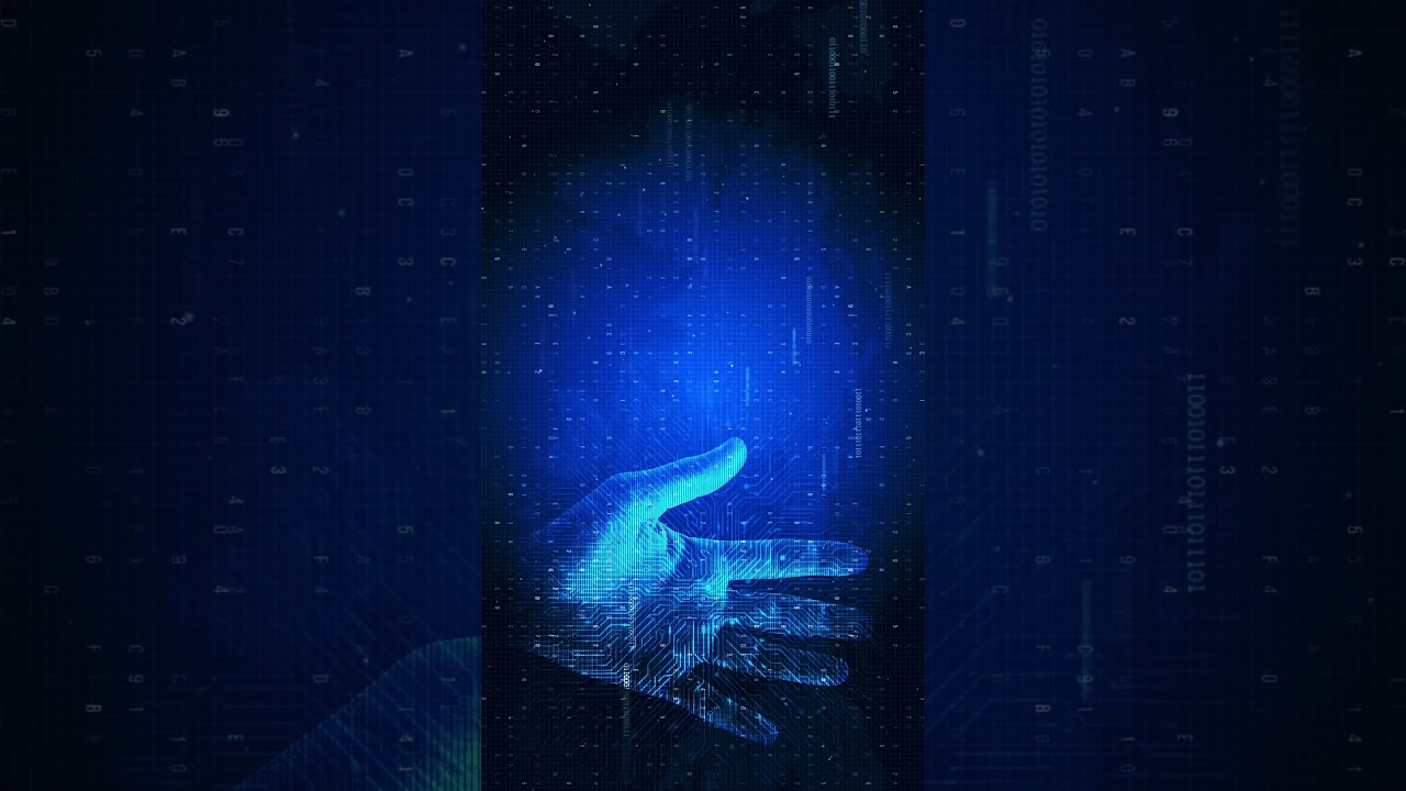 #4K #Animation digital Finger Print #Biometric Scanning Identification System.