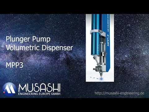 Dispensing Parker GEL30 with Musashi MPP3 Volumetric Plunger Pump Dispenser