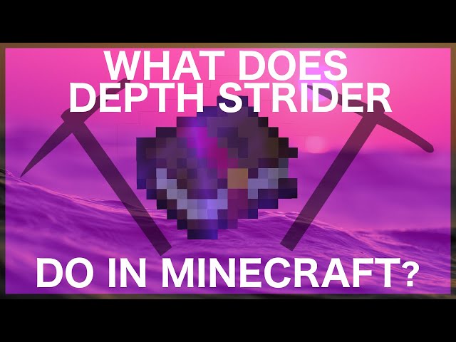 Different levels of Depth Strider in Minecraft