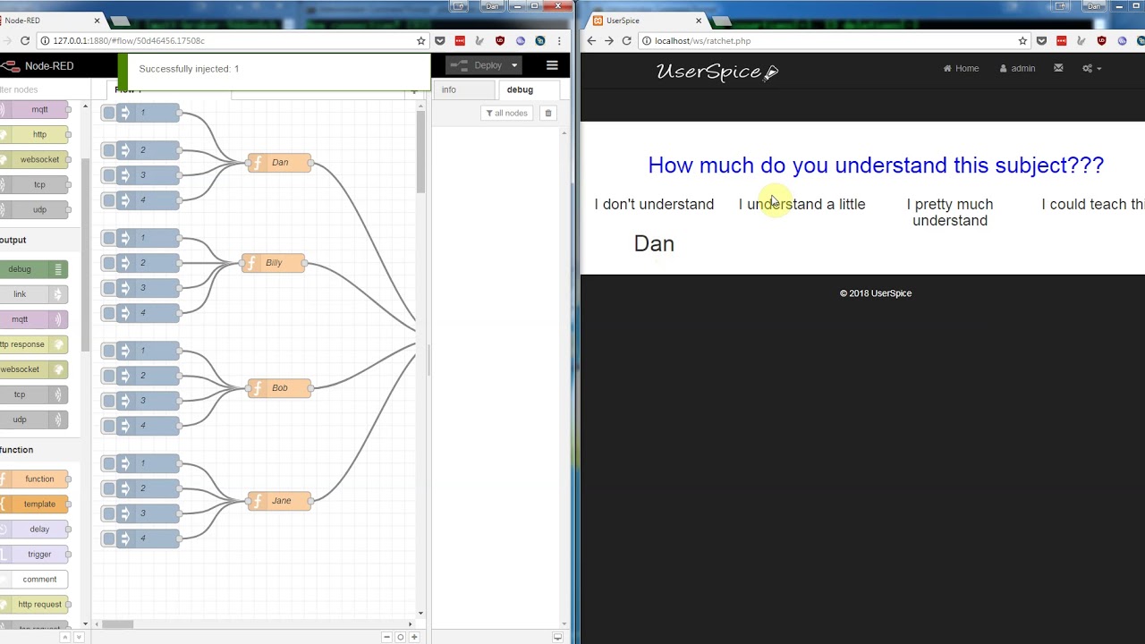 Websockets Demo with UserSpice - No Refresh Required PHP!