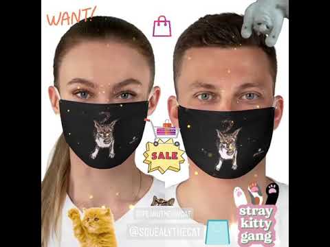 Peanut meow cat face masks you must buy today