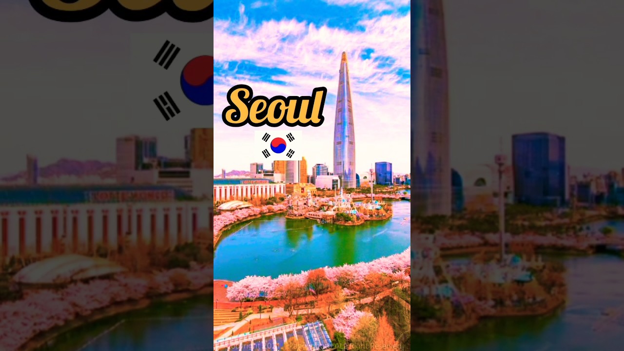 Top 5 beautiful places in south Korea #shorts #youtubeshorts #beautifulplace #southkorea