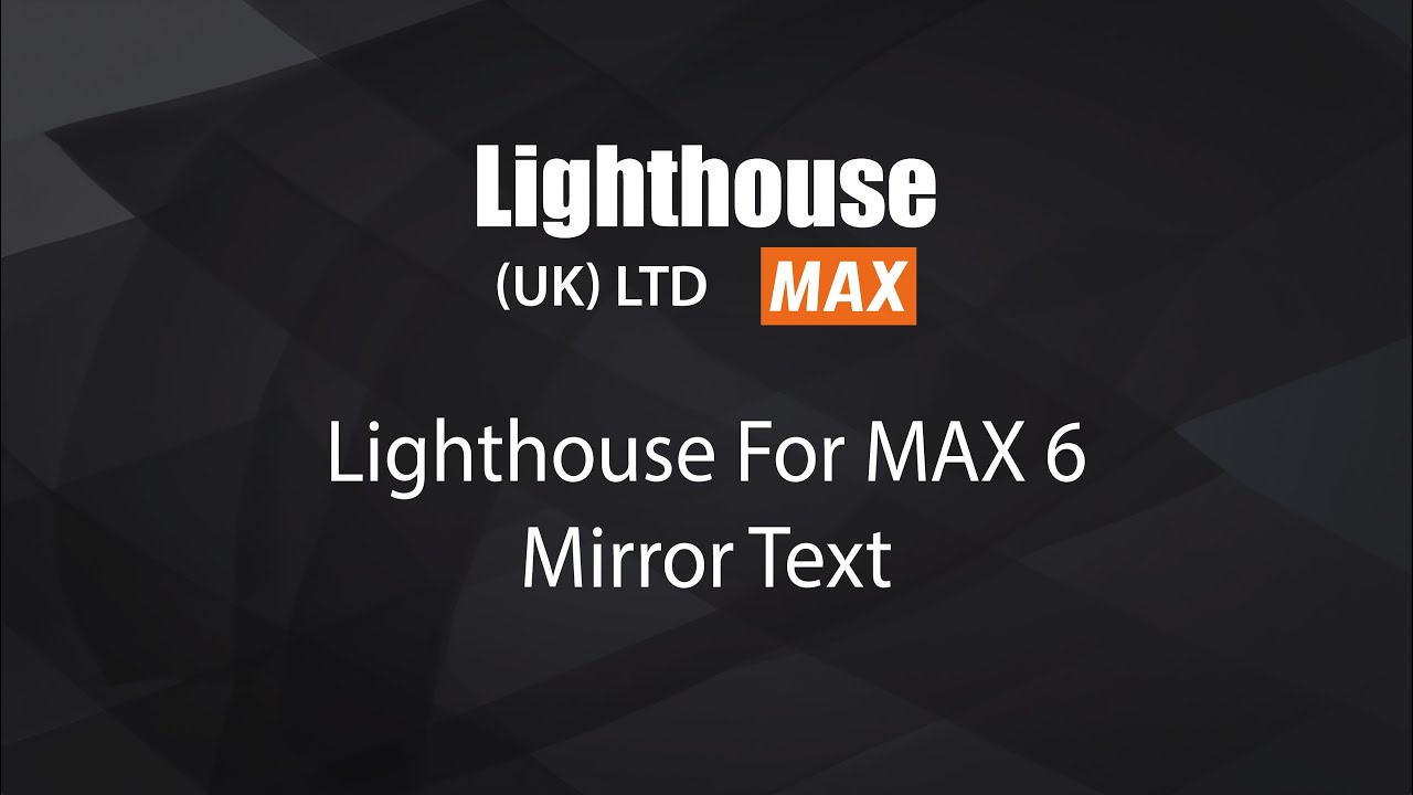 Lighthouse CPM-100 Mirror Text